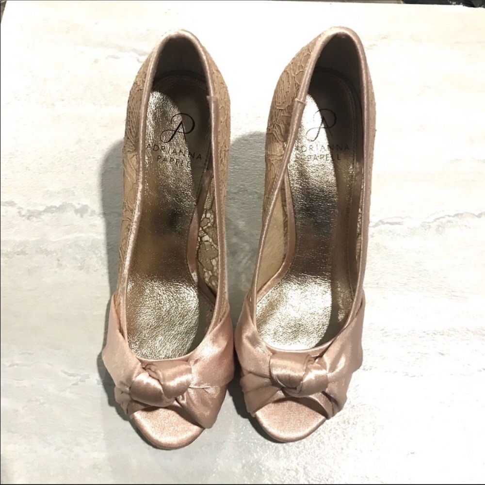 New Adrianna Papell Francesca Pump Heels 8.5 Pink - Gem